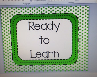 Behavior Clip Chart Polka Dots Printable Behavior Management System for ...