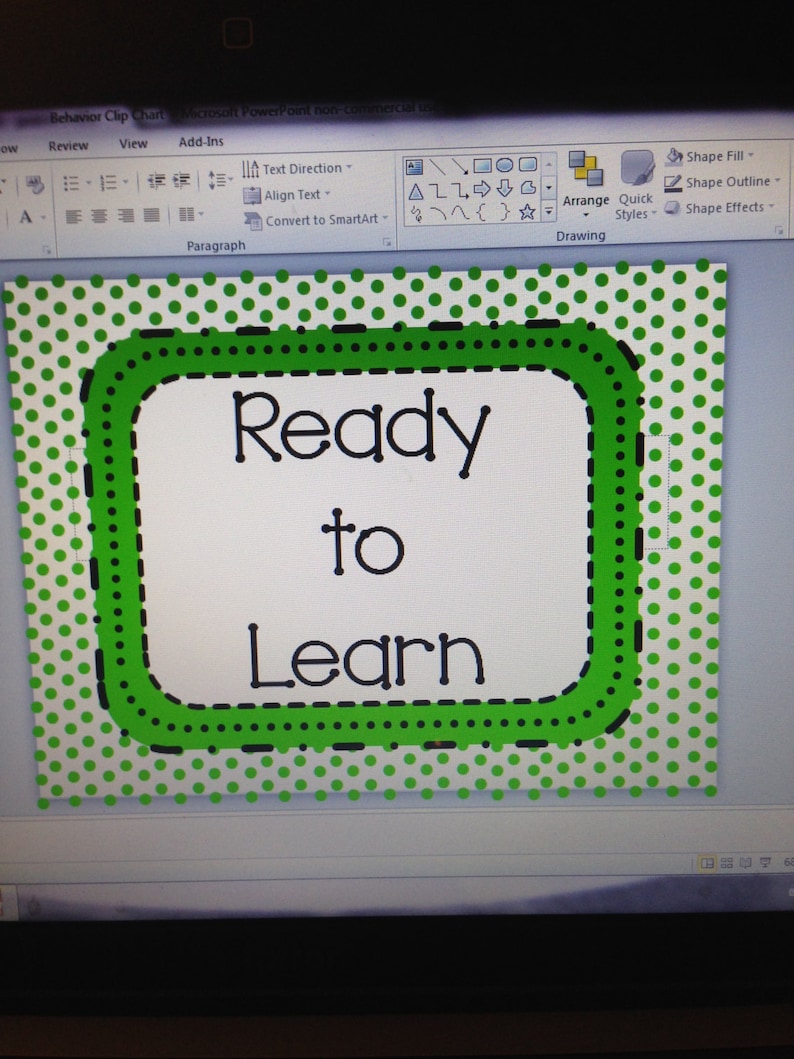 Behavior Clip Chart Polka Dots Printable Behavior Management System - Etsy