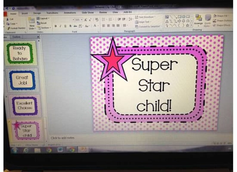 Behavior Clip Chart Polka Dots Printable Behavior Management System for ...