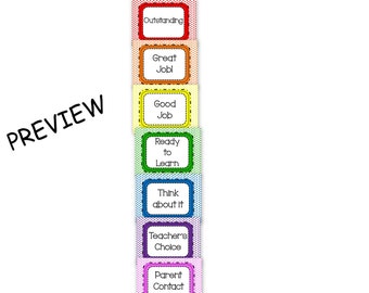 Behavior Chart Printable Clip Chart Behavior Chart for - Etsy