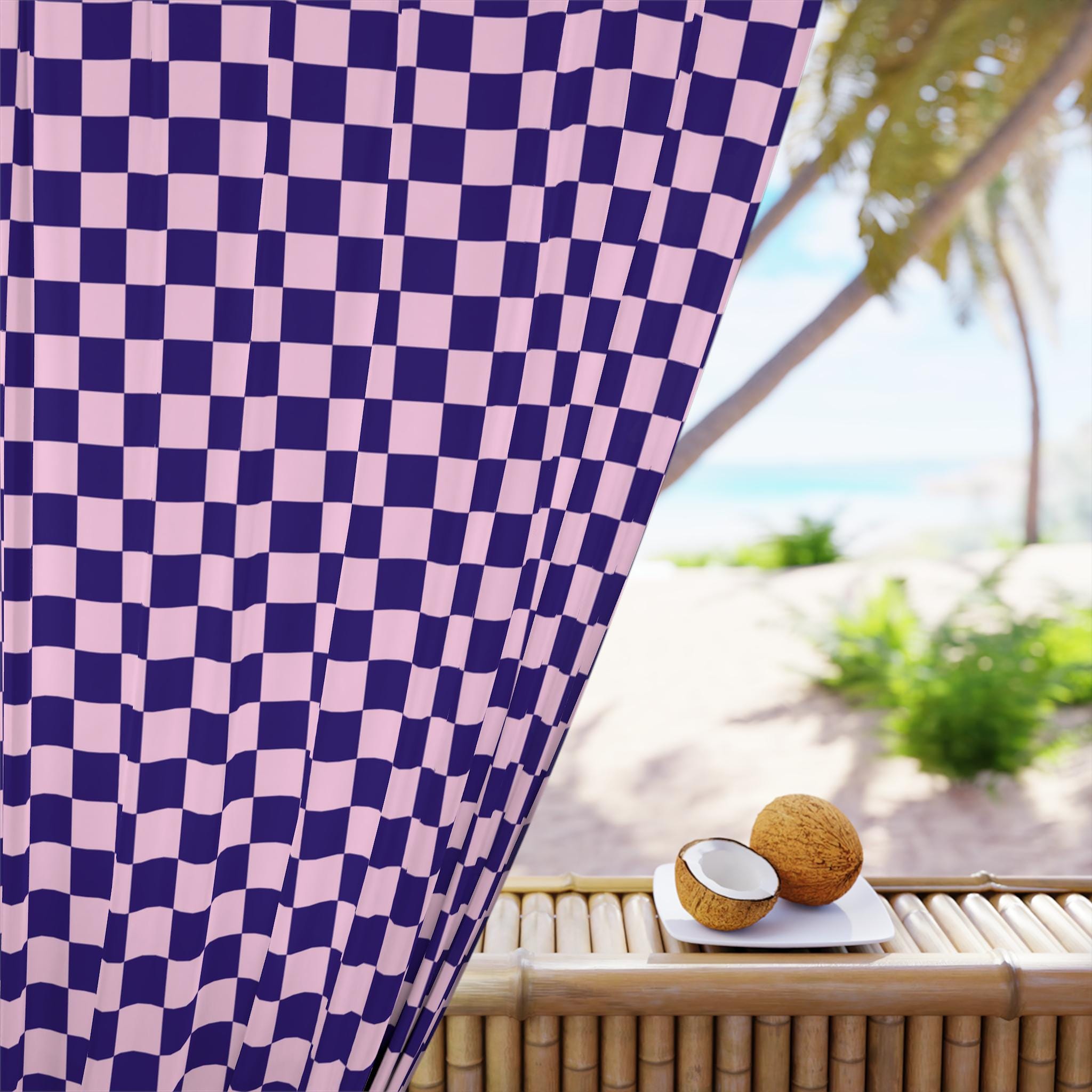 Japanese Checkered Curtain | Room Divider, Home Decor, Modern Japanese ...