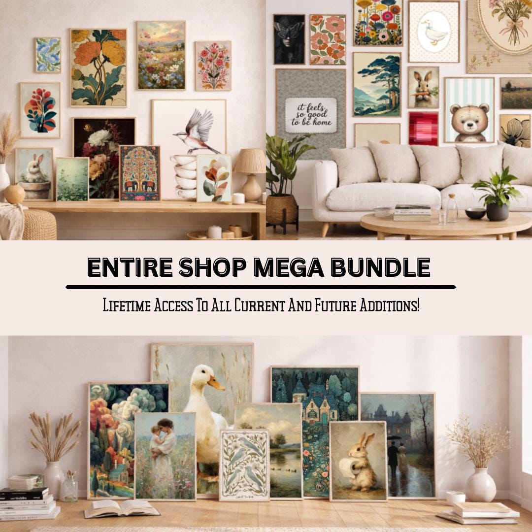 Whole Shop Wall Art Bundle -gallery Wall Set -lifetime Access ...