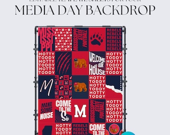 Media Day Backdrop Template Pages: Customizable Canva Design (digital ...