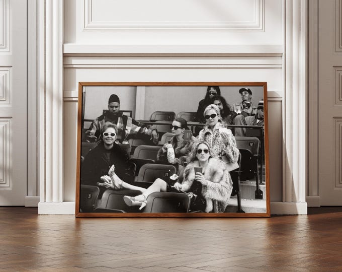 SATC Movie Poster: Vintage Black & White Wall Art Print - Etsy