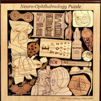 Eye Anatomy Wood Puzzle, Optometry Gift, Optometrist, Eye Doctor, Eye ...