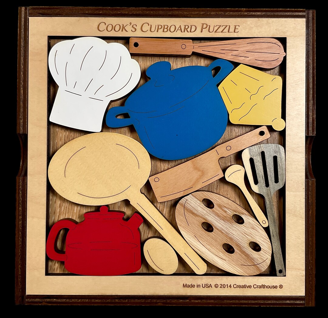 Cook's Cupboard Puzzle - Can You Put All the Kitchen Utensils Away ...