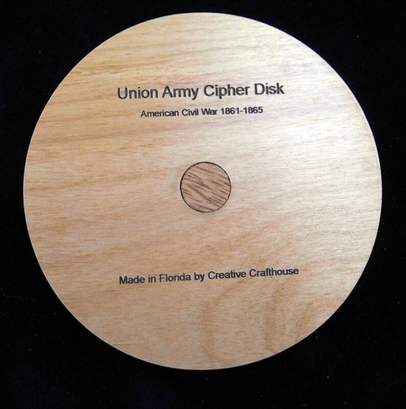 Union Army Cipher Disk US Civil War Flag or Telegraph | Etsy