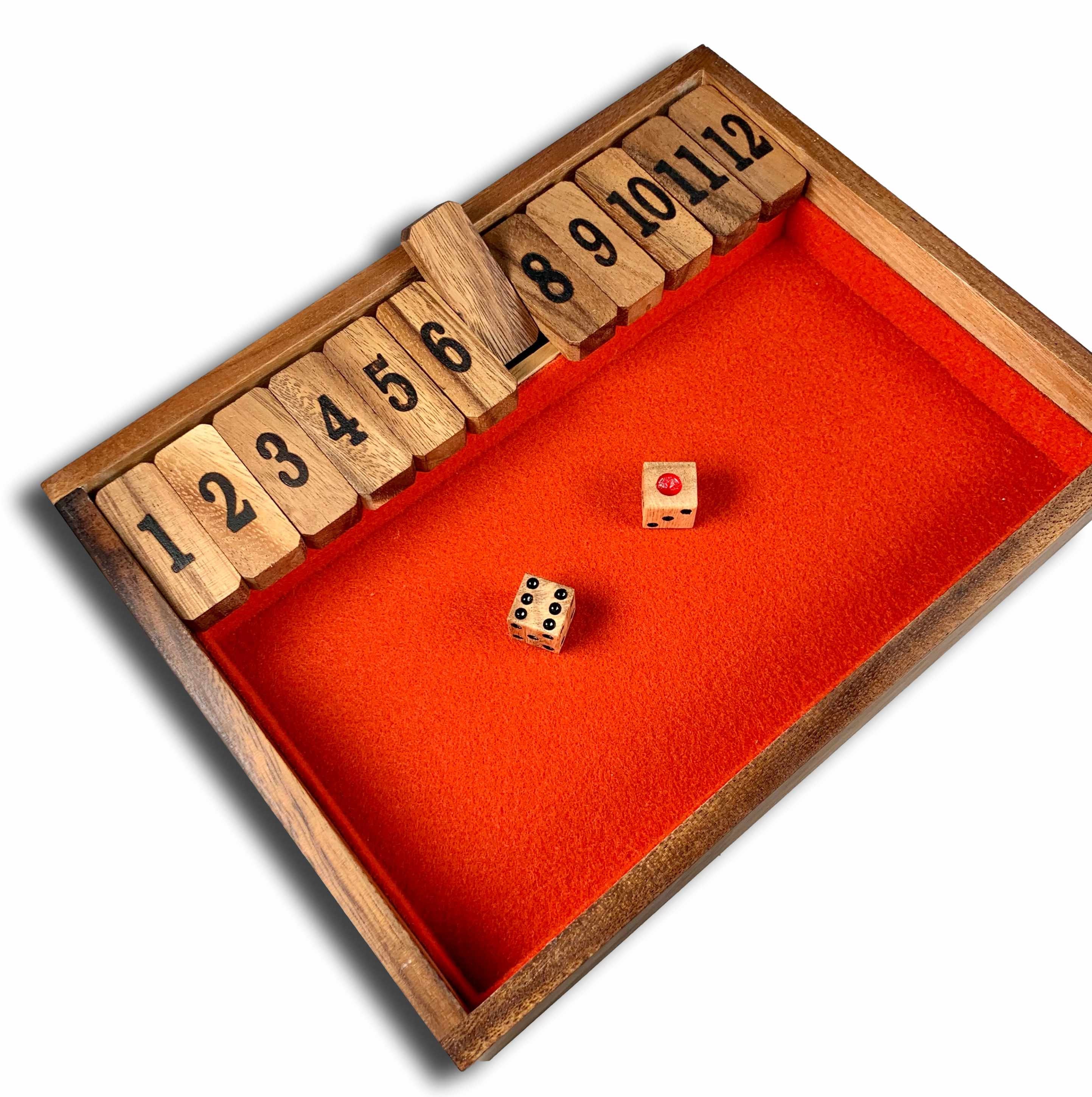 Shut the Box Game, Wooden Game, Close the Box Game, Educational Game ...