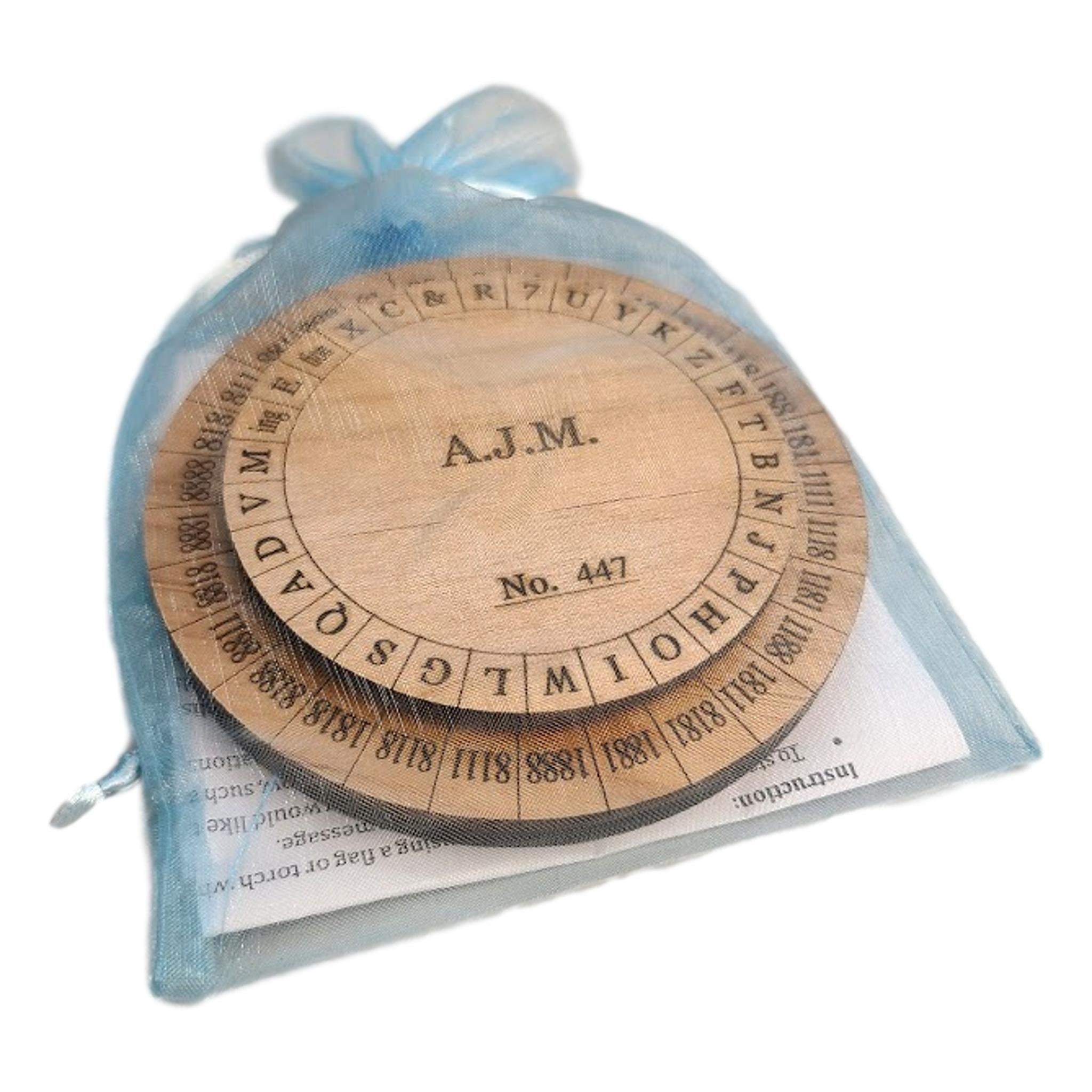 Union Army Cipher Disk, US Civil War Flag or Telegraph Encryption ...