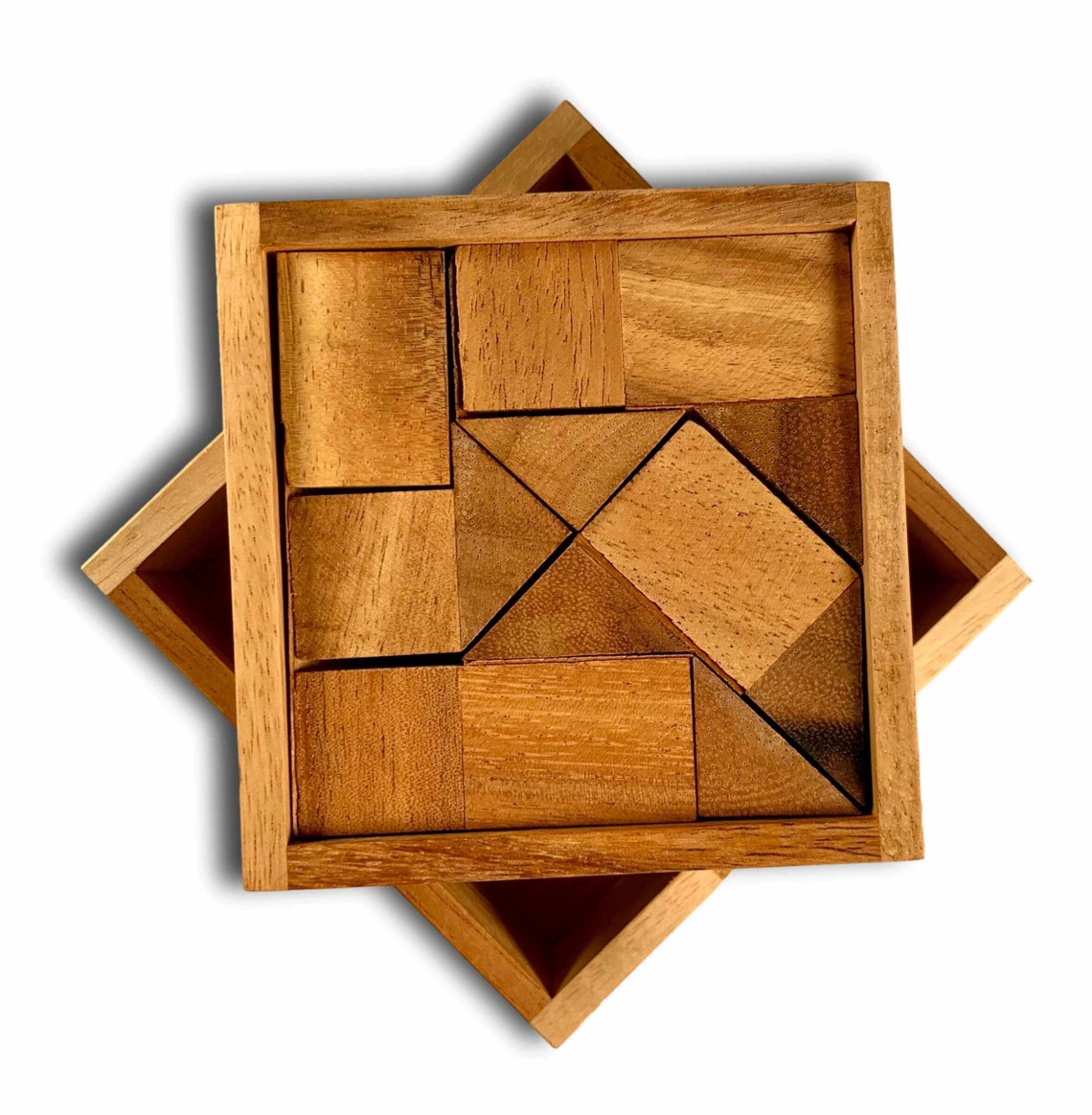 Hard Puzzle for Adults - the Devils Square - Birthday Gift - Wooden ...