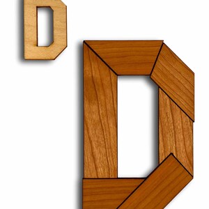 Letter D Puzzle 6 Pieces Make the D From 1933 - Etsy