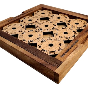 Around the Barn - Edge Matching Puzzle - Wood Puzzle - Brain Teaser - Etsy