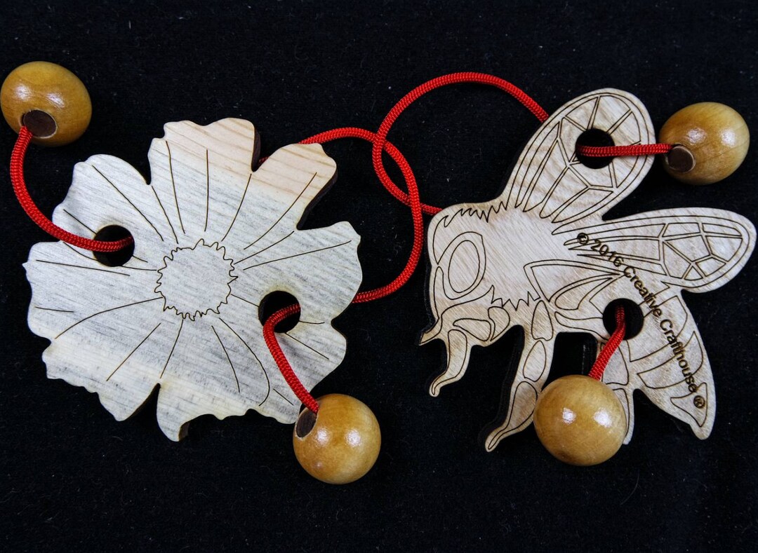 Double Trouble Honey Bee String Puzzle - Etsy