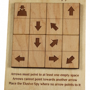 Spy Puzzle Game, Brain Teaser Puzzle for Adults, Logic Puzzle, Wood ...
