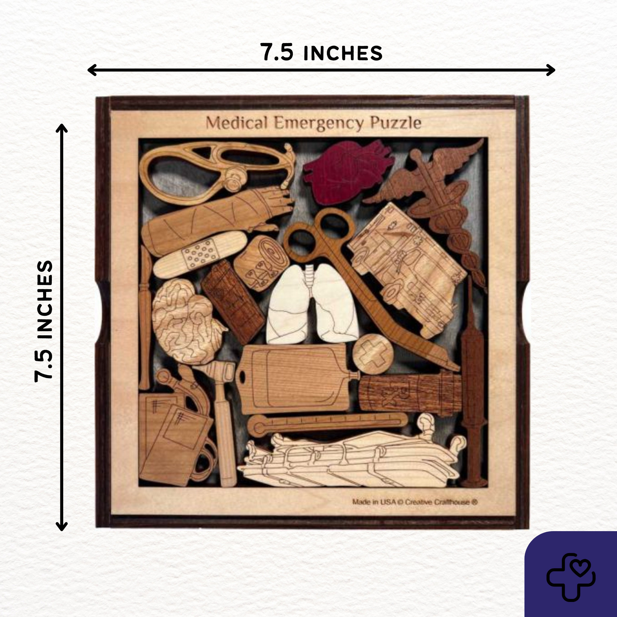 Medical Emergency Wooden Puzzle, Personalized Gift for Medical ...