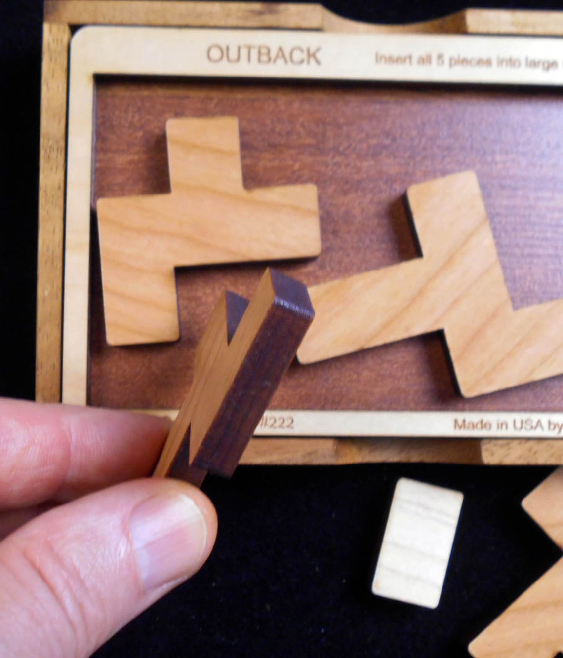 OUTBACK Puzzle Insert All Pieces Into the Large Opening. | Etsy