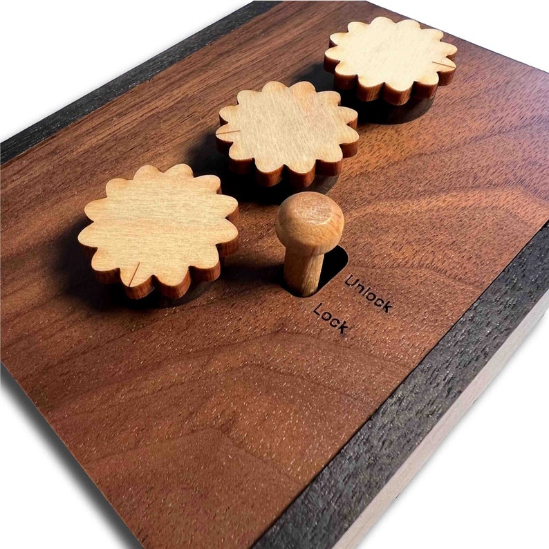 Secret Lock Box II Can You Open the Box... Put a Gift Inside - Etsy