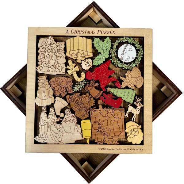 Christmas Puzzle - Etsy