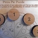 Pizza Pie Puzzle Math and Logic Brain Teaser Wooden Desk - Etsy