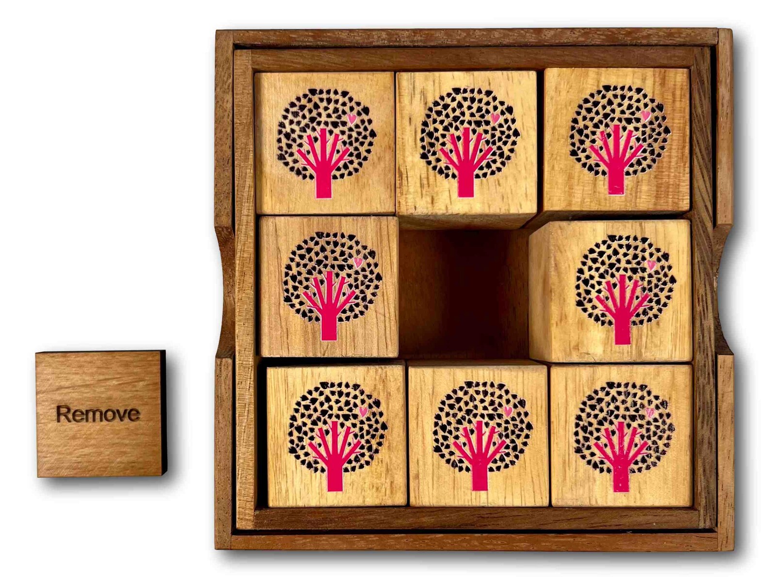 Roll Over Wooden Brain Teaser Puzzle - Pattern Puzzle - Logic Puzzle - Etsy