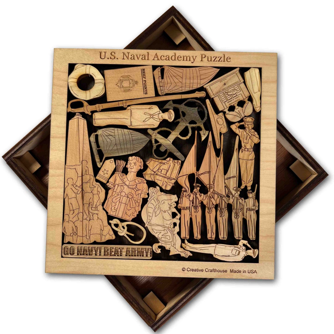 Naval Academy Puzzle – Challenging & Artistic Wood Brain Teaser ...