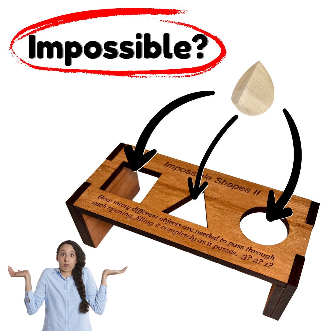 Impossible Shapes Puzzle 2, Optical Illusion Puzzle, Impossible Fit ...