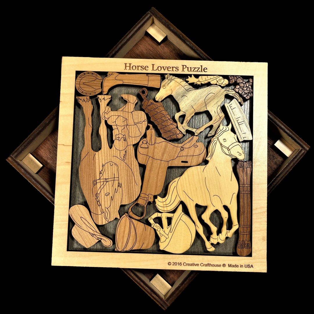 Horse Lovers Puzzle - the Equestrian Challenge Brain Teaser - Artistic ...