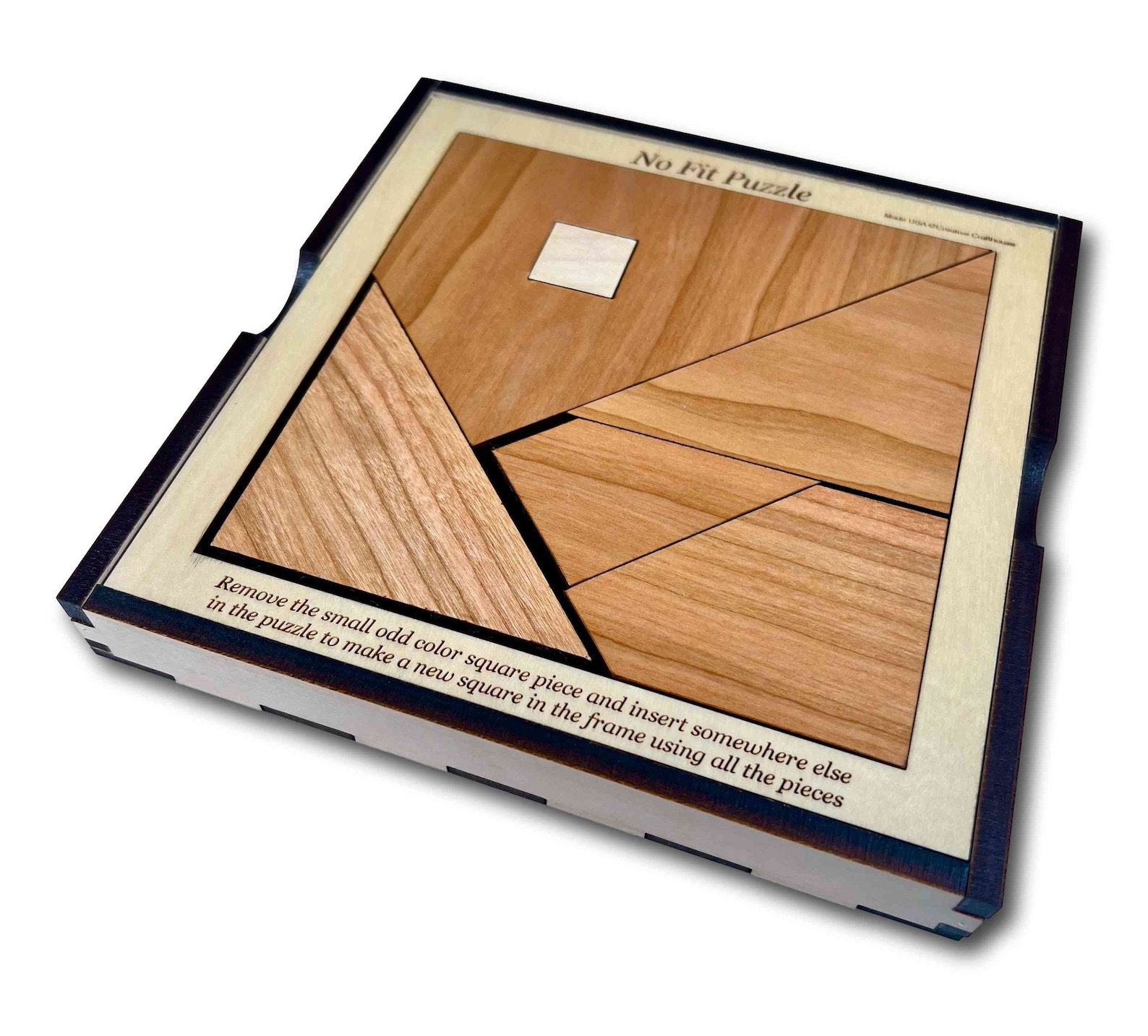 No Fit Puzzle, Packing Puzzle, Coffee Table Games, Wood Brain Teaser ...