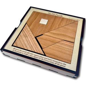 No Fit Puzzle, Packing Puzzle, Coffee Table Games, Wood Brain Teaser ...