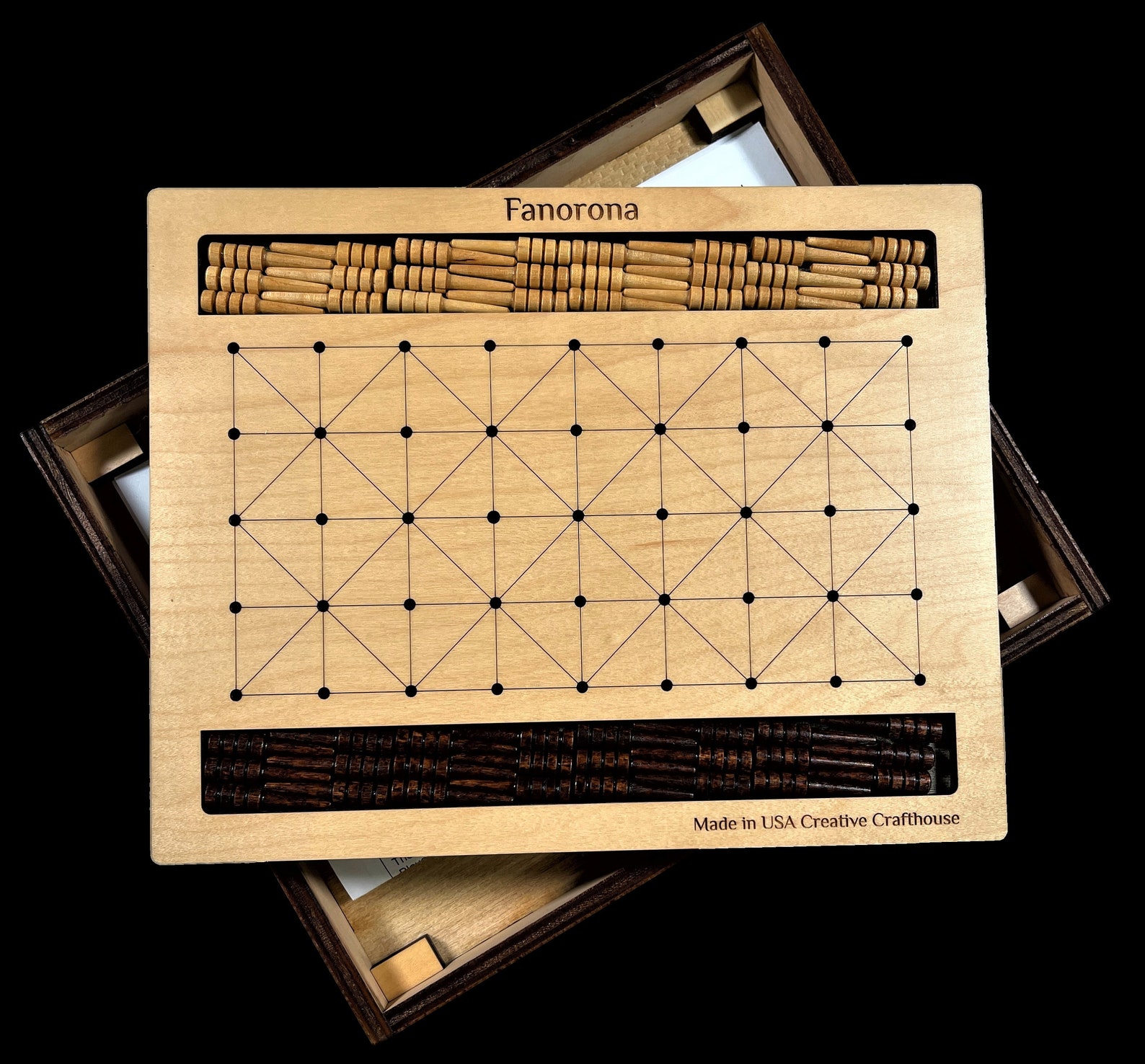 Fanorona Game Strategy Game for 2 People - Etsy