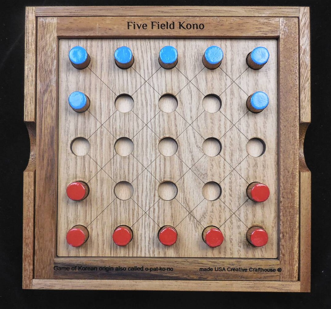 Five Field Kono – Korean Two Player Strategy Game - Historic Board Game ...