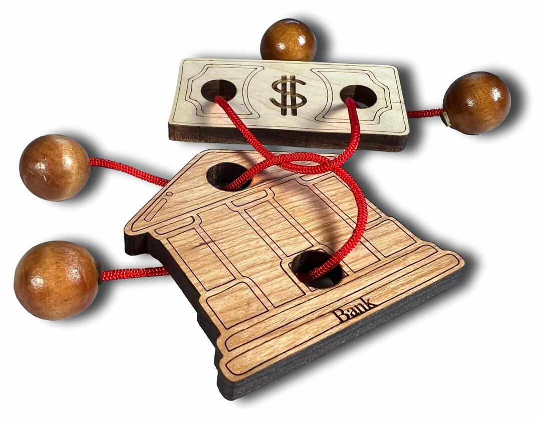 Personalize Christmas Gift for Banker - Double Trouble String Puzzle ...