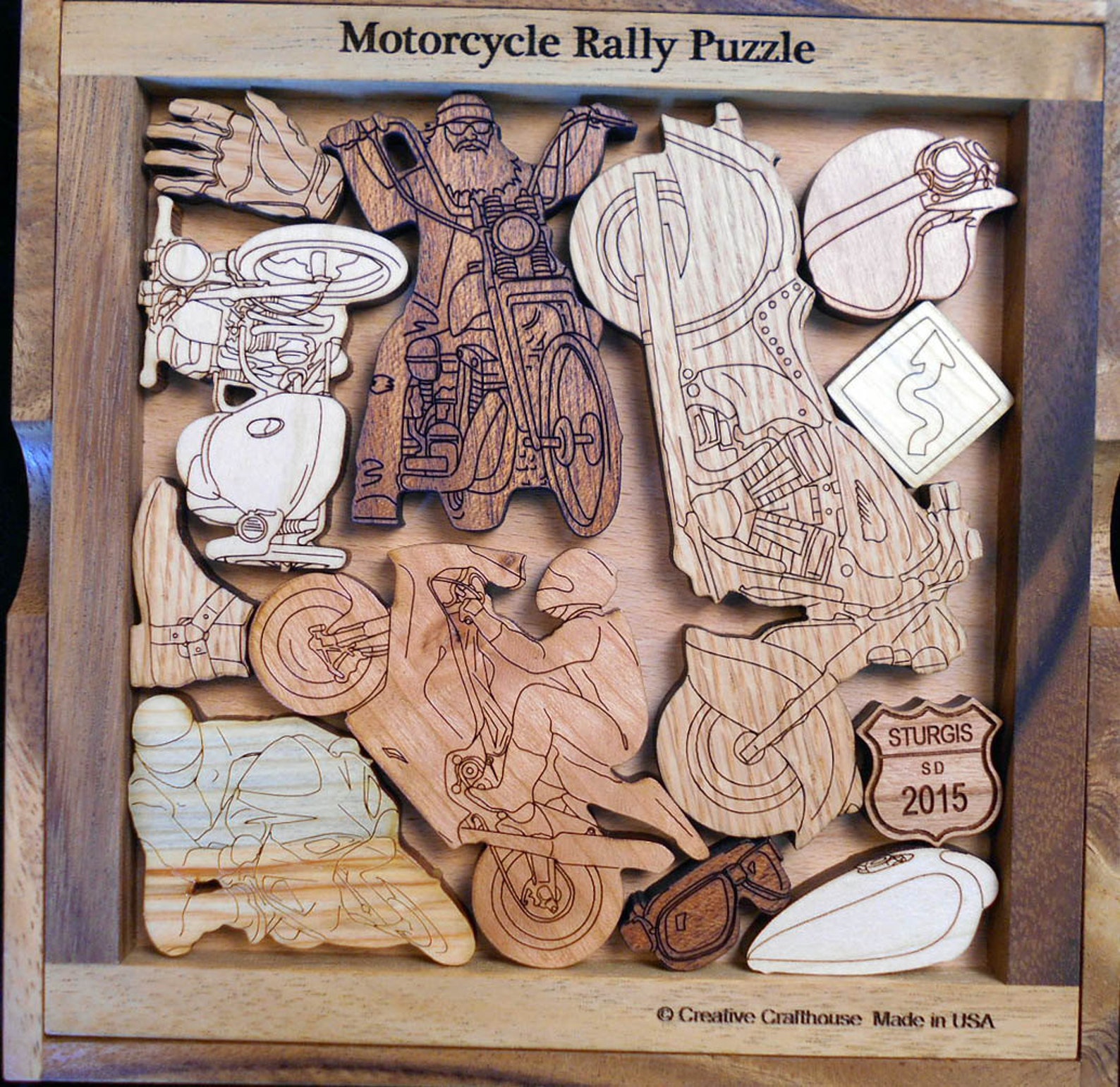 Motorcycle Rally the Bikers Brain Teaser Puzzle | Etsy