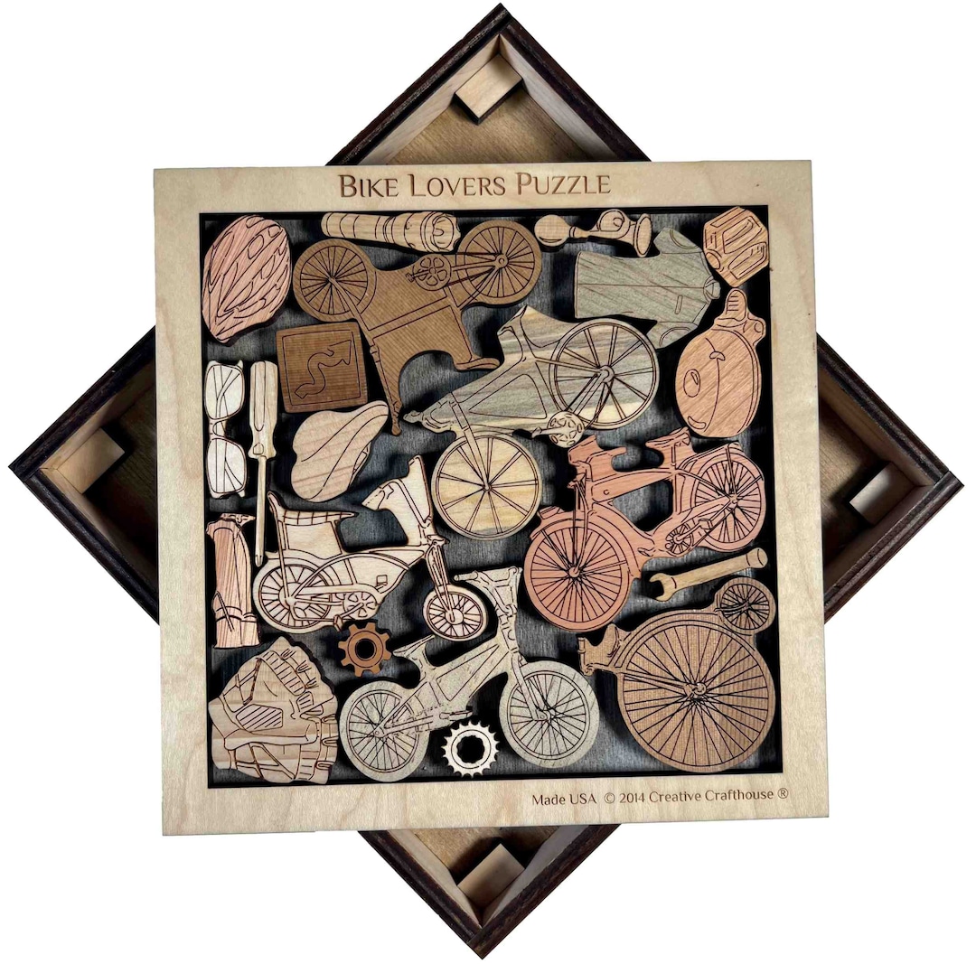 Bicycle Gift, Bike Gift, Bicycle Puzzle, Bike Lovers Puzzle ...