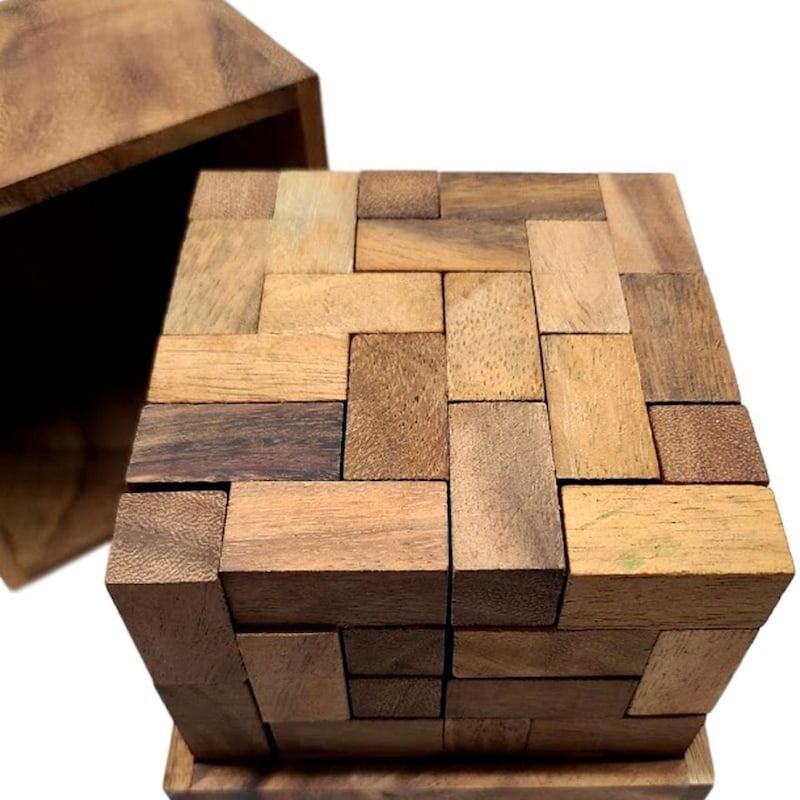 6 Piece Puzzle Cube - Etsy