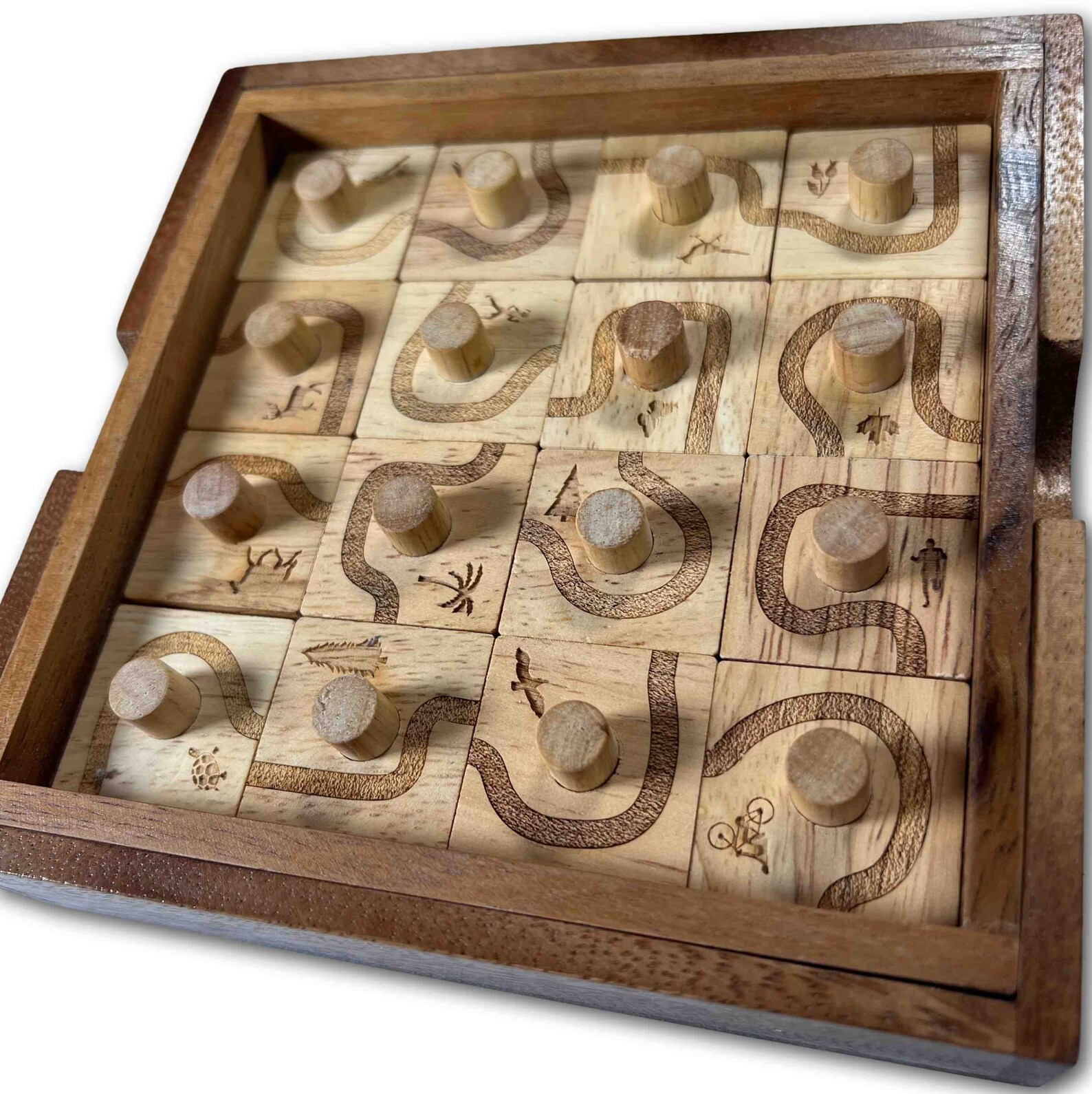 Trail Run Wooden Puzzle, Brain Teaser Puzzle for Adults, Logic Puzzle ...