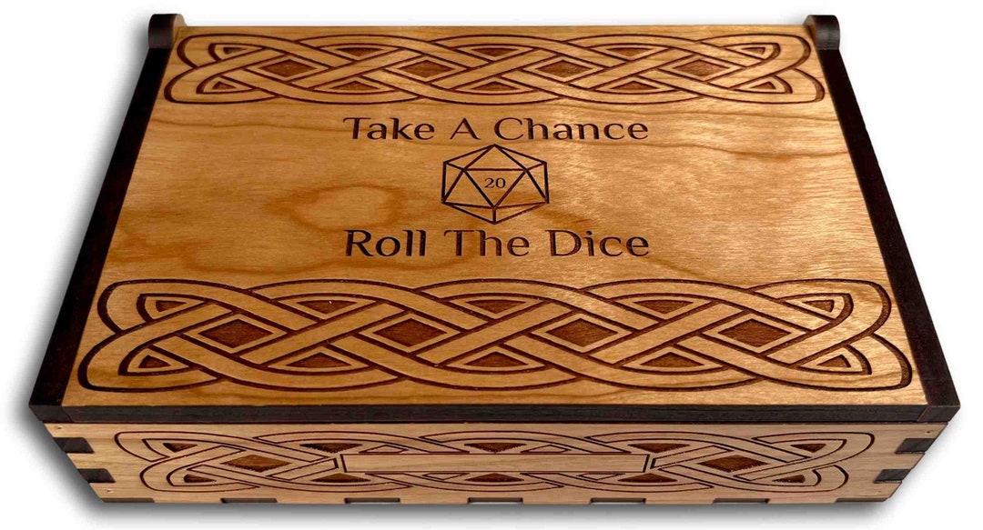 Personalized DND Dice Box, DND Box and Tray, Dungeons and Dragons Box ...