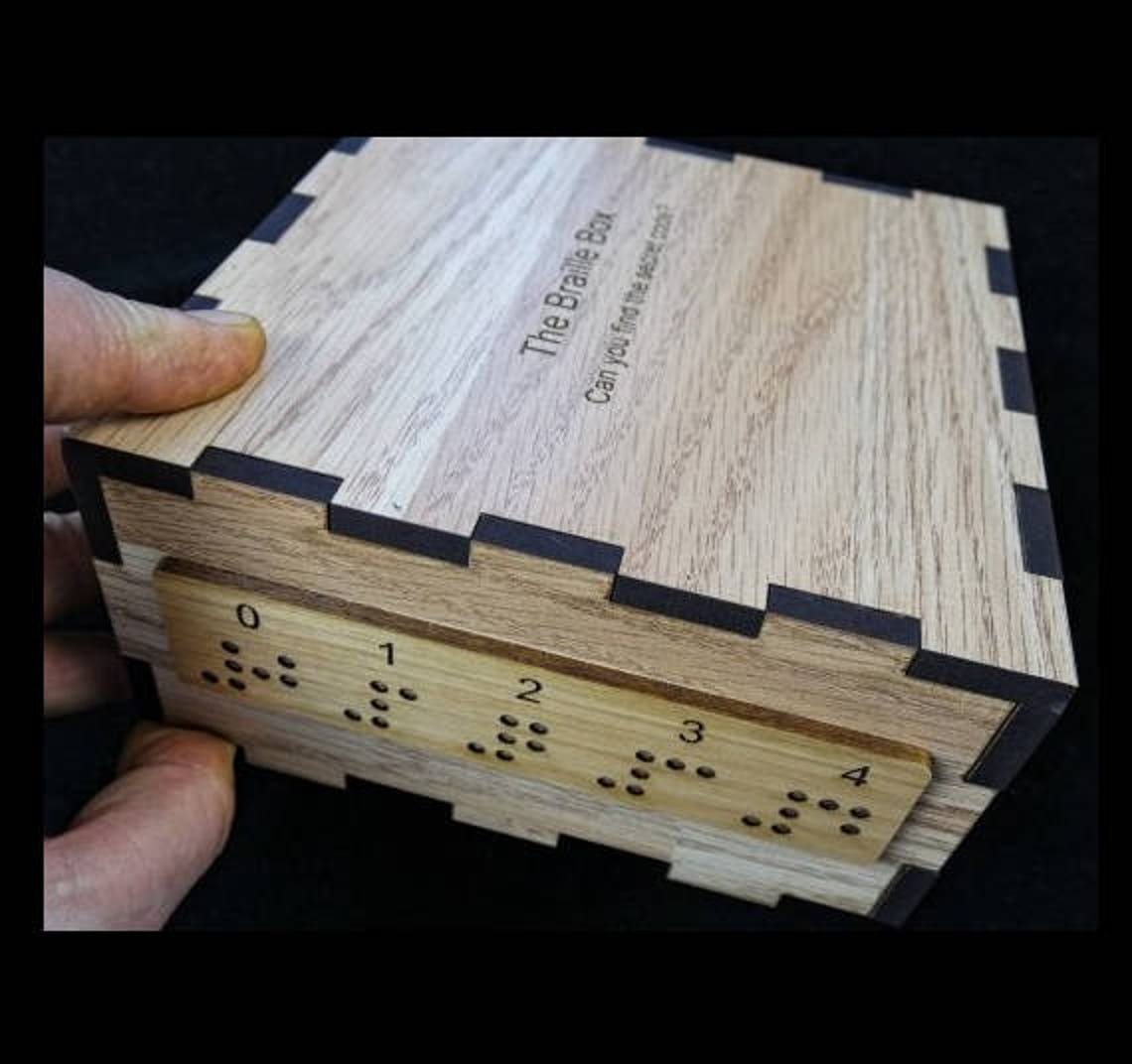 Braille Box Escape Room Puzzle | Etsy