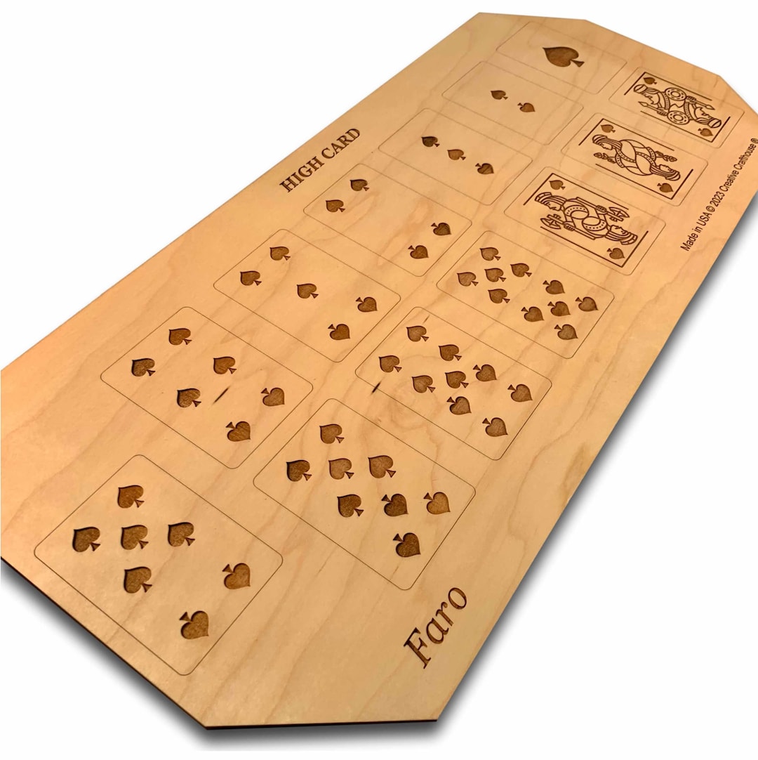 Faro Game, Faro Card Game, Engraved Pharo Game, Classic Gambling Game ...