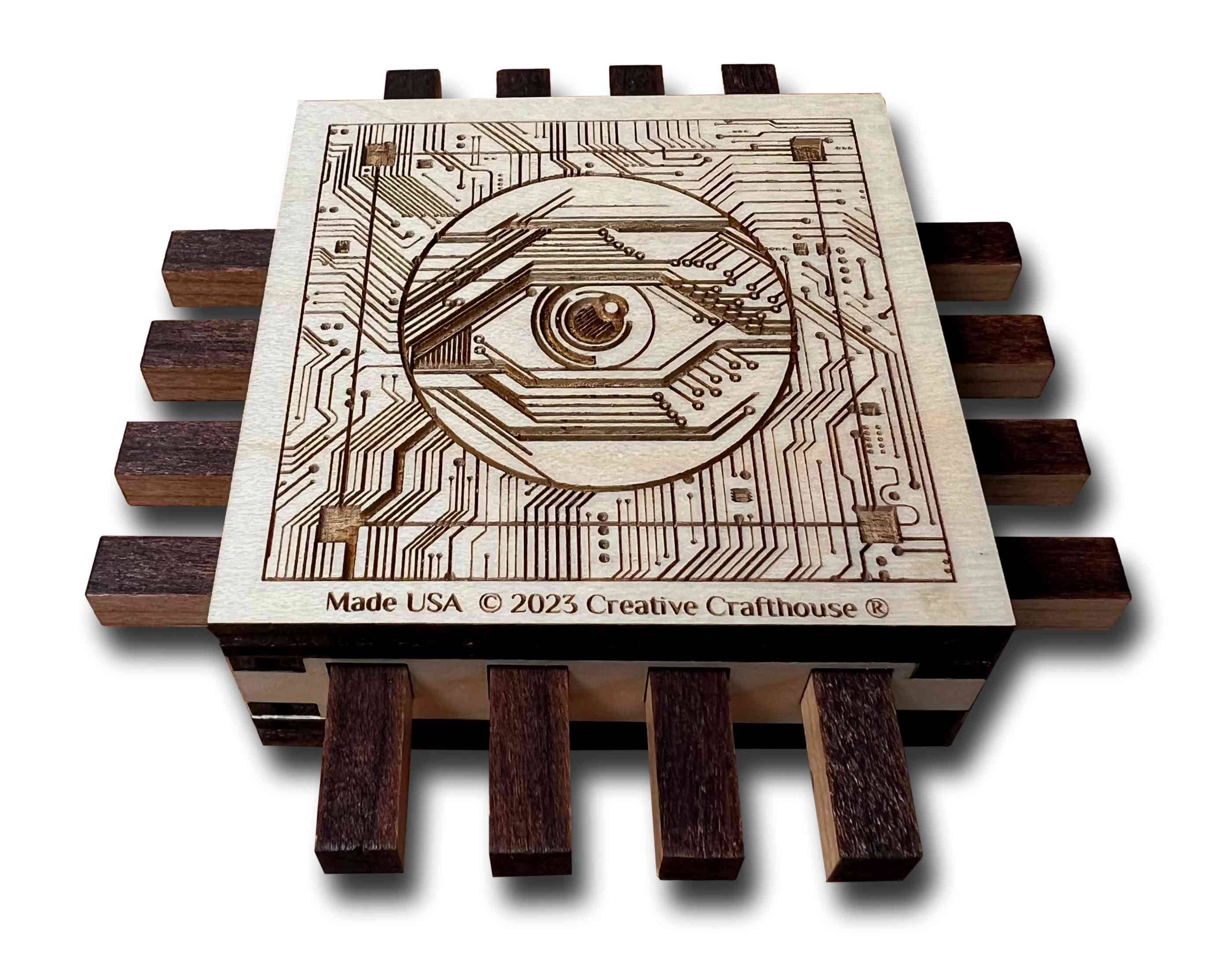 Computer Chip Premium Wood Puzzle - Can You Reprogram This One ...