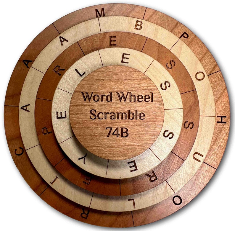 Word Wheel Puzzle, Word Wheel Scramble 74B, Word Search Challenge, Word ...