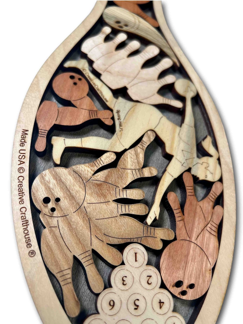Bowling Pin Puzzle, Bowling Gifts for Men, Personalized Bowling Puzzle ...