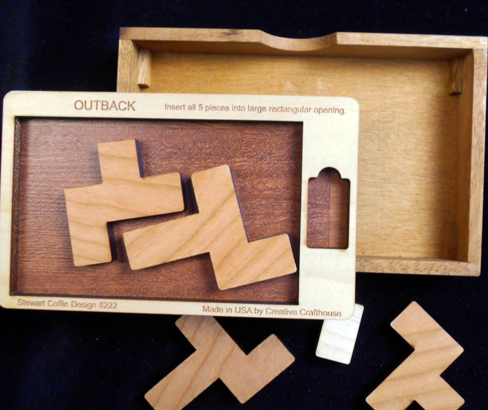 OUTBACK Puzzle Insert All Pieces Into the Large Opening. | Etsy