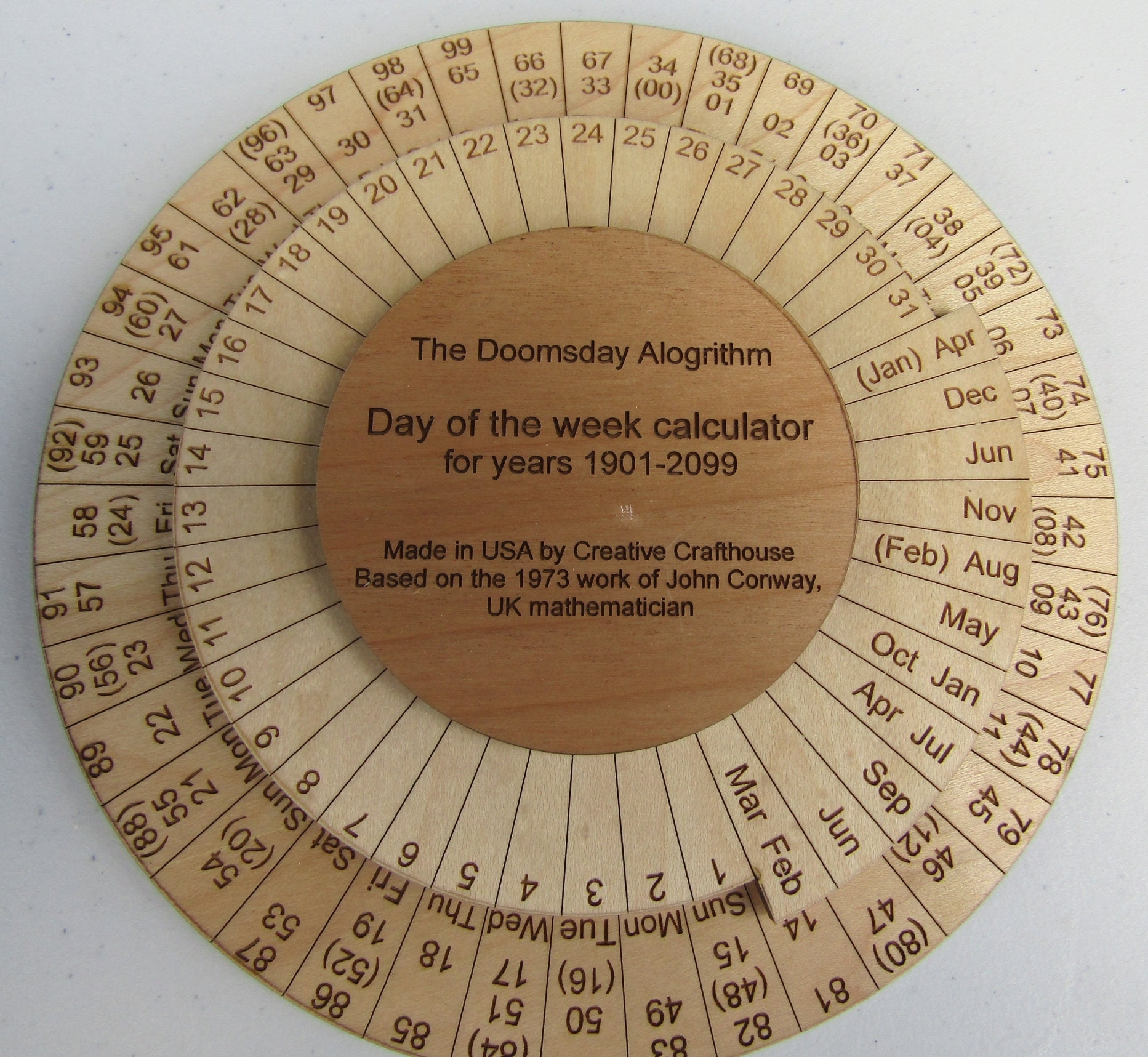 Doomsday Calculator, Doomsday Day of the Week Clock, John Conway ...
