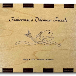 Fisherman's Dilemma Brain Teaser - 20 Piece Wood Puzzle - Etsy