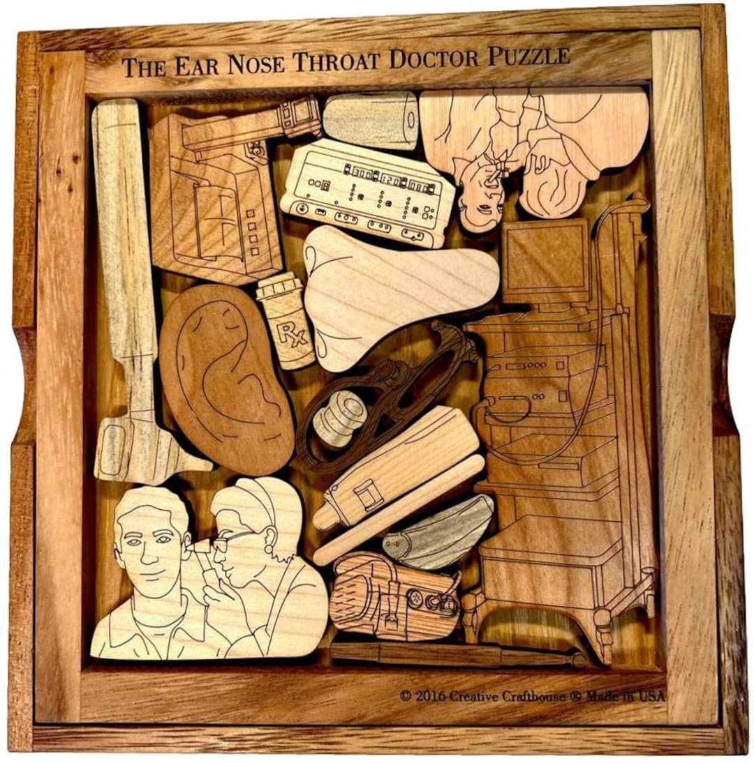ENT Doctor Puzzle, Ear Nose Throat Puzzle Gift, Otolaryngology Puzzle ...