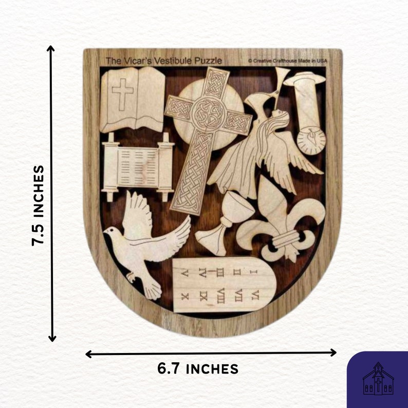Vicars Wood Religous Puzzle - Beautiful Wood Puzzle - Uniqe Gift Made ...