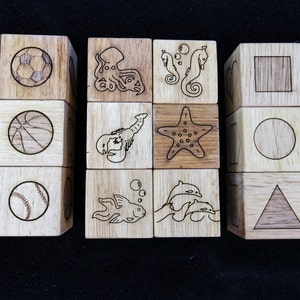 Magic Picture Cubes Fun Magic Trick Magic Tricks and Illusions Wooden ...