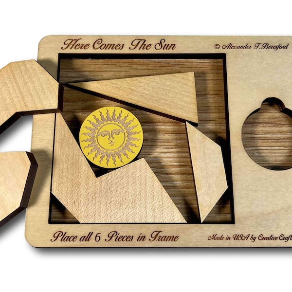 Sun Puzzle - Etsy UK