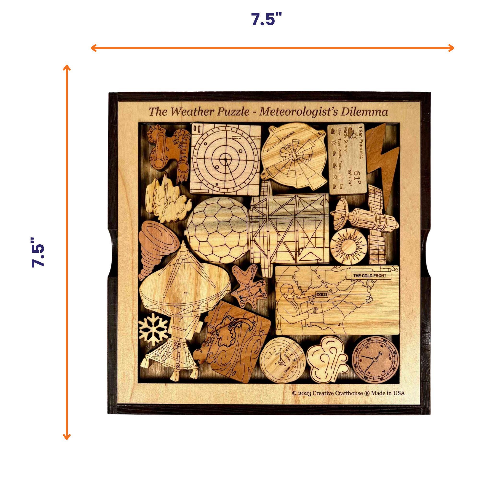 Personalized Weather Puzzle, Meteorologist Gift, Challenging Puzzle ...